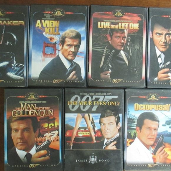 MGM | Media | Roger Moore As James Bond Complete Collection Of 7 Dvd ...